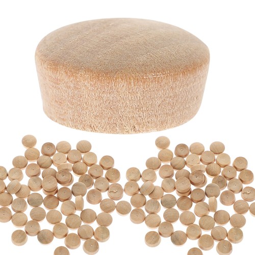 50 Pcs Cork Woodworking Hole Plug Screw Plugs Wooden Replacement Caps ...