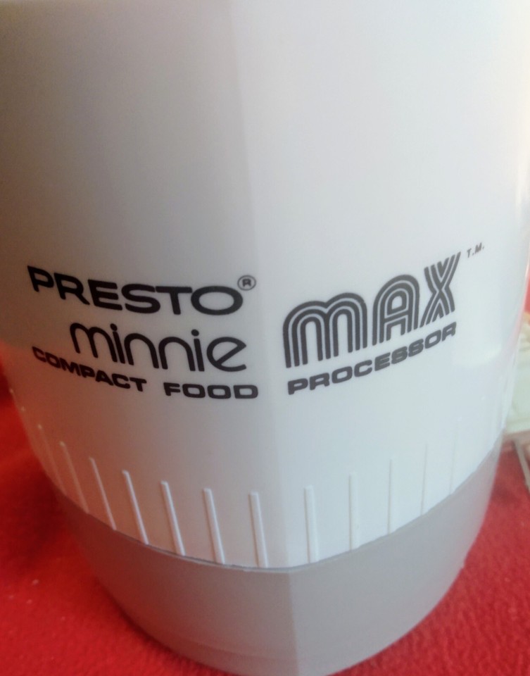Presto Minnie Max Mini Compact Food Processor Model 0290003 Complete ...