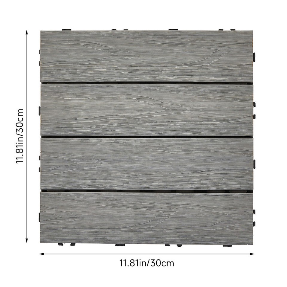 Interlocking Deck Tile Decking Stone Grass Wood Options Composite ...