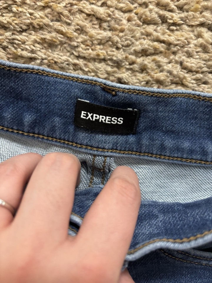 Express Women’s Jeans Size 2S Skinny and High Rise Medium Wash Blue ...