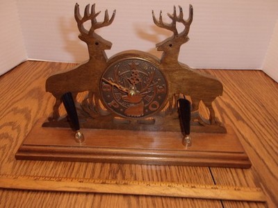 BPOE ELKS DESK CLOCK WITH DOUBLE PEN HOLDERS | eBay