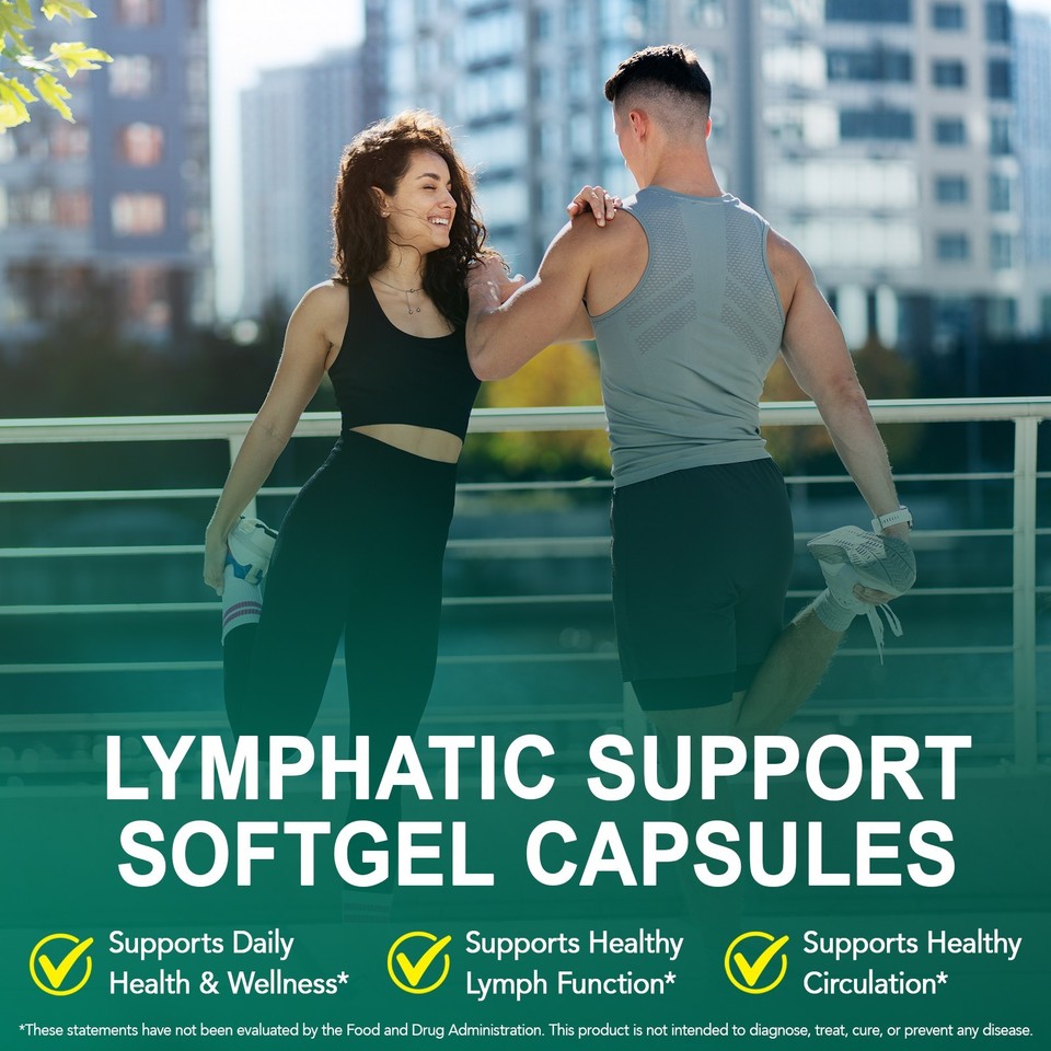 Lymphatic Drainage Supplements, Herbal 4275mg Lymph System Support ...