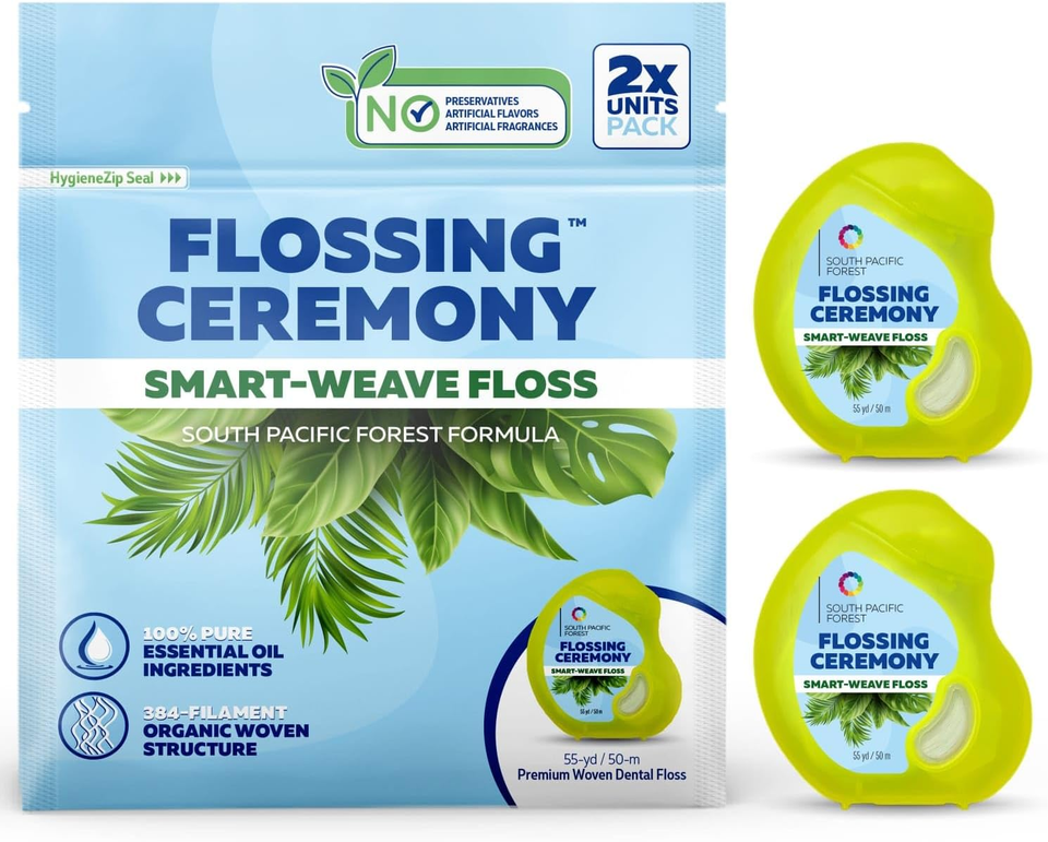 Flossingceremony | Expanding Woven Dental Floss | Smart-Weave Floss ...