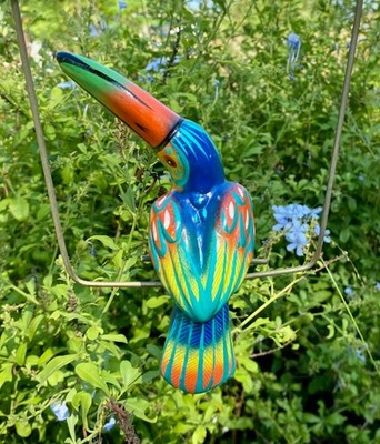 Talavera Bird Handmade Painted Ceramic Parrot Mexican Pottery Hanging ...