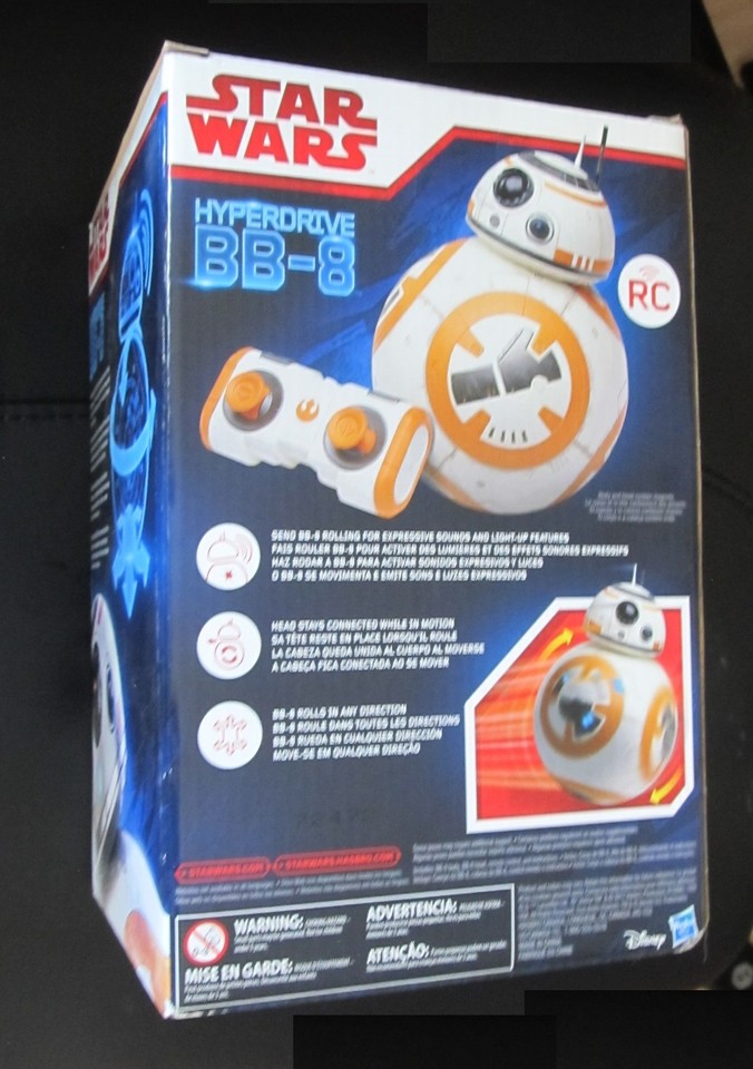 Star Wars 2017 HYPERDRIVE BB-8 RC DROID Remote Control Toy Robot Sequel ...