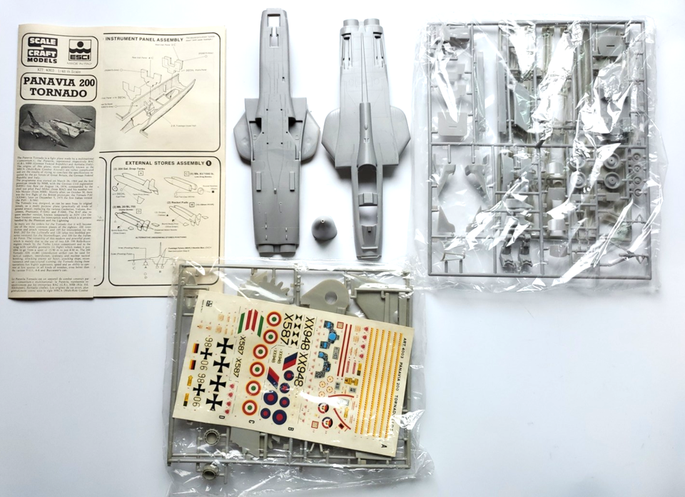 ESCI 1:48 Panavia MRCA Tornado Nato Mach 2 Swing-Wing Model Kit SC4003 ...
