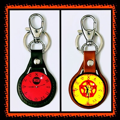 RUSH 🇨🇦 STARMAN 🇺🇸TWO LEATHER KEYCHAINS🇺🇸 ROCK 🐝 | eBay