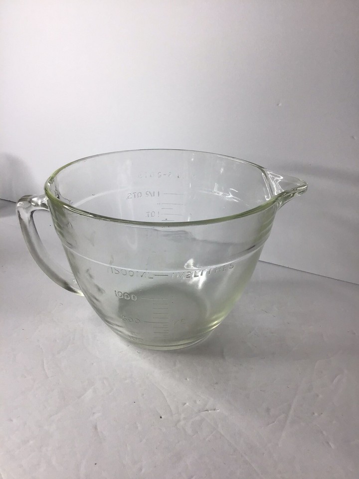Anchor Hocking Fire King 8 Cup/2 Quart/2 Liter Glass Mixing/Measuring ...