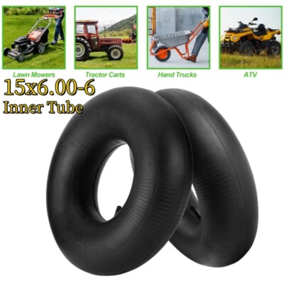 2x Inner Tube 15x6.00-6 NHS TR13 Valve For Lawn Mower Tractor Cart Golf ...