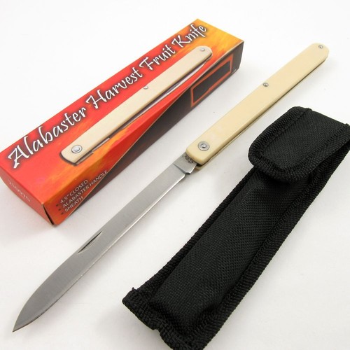 FOLDING POCKET KNIFE | Alabaster Fruit Harvest Sampler Folding Knife w ...