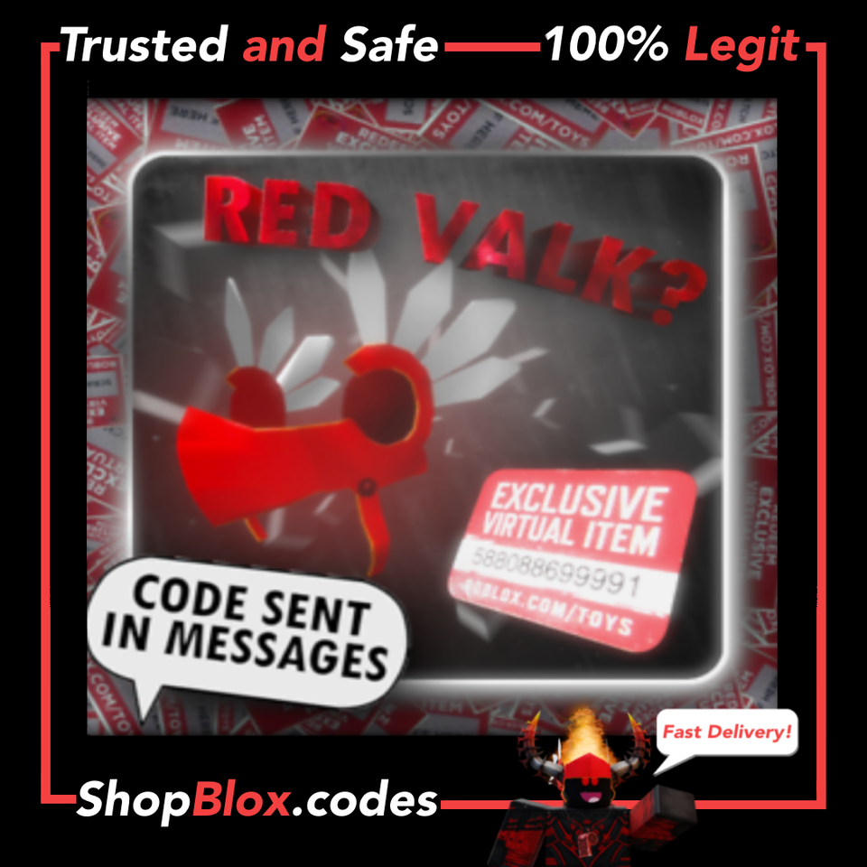 ROBL0X OG Series 5(Red Valk Series) Exclusive Toy Code⚡24/7 INSTANT ...