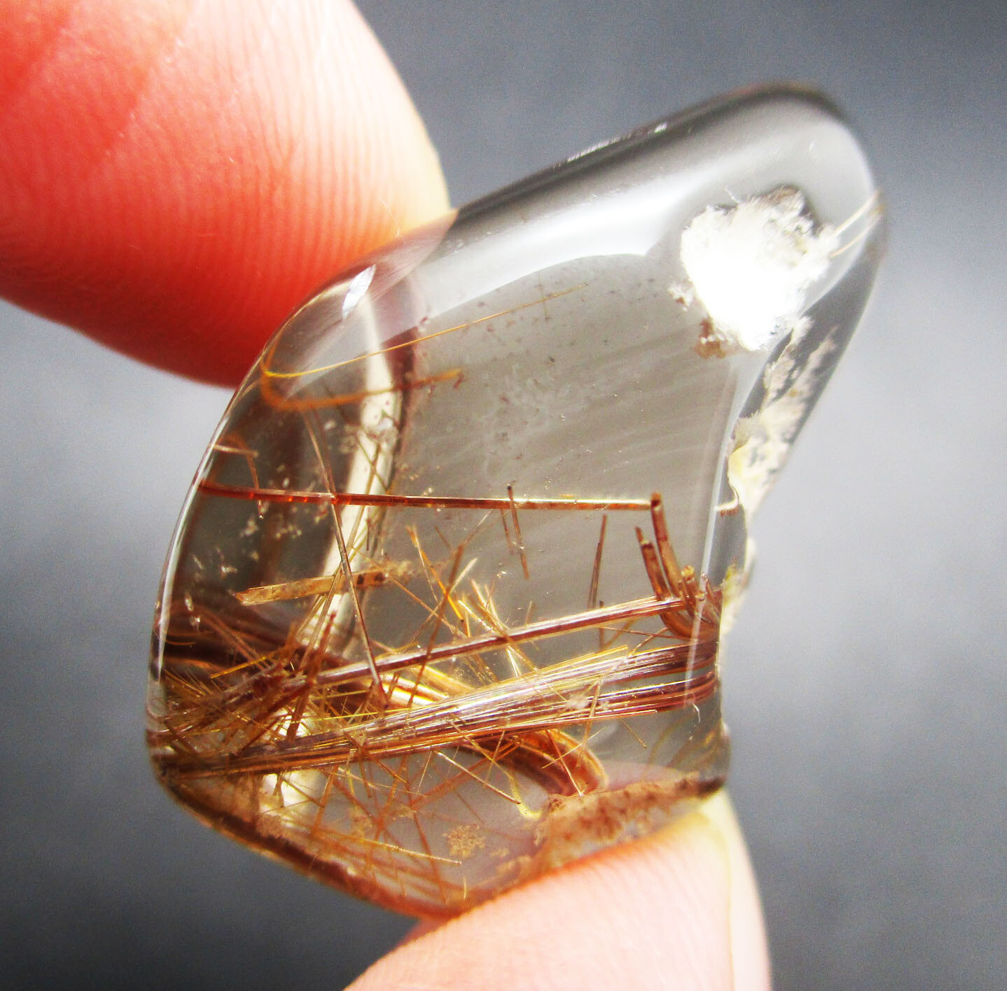 26x16x12mm 30.5ct Smoky Rutilated Quartz Phantom Garden Quartz 22Q49 | eBay
