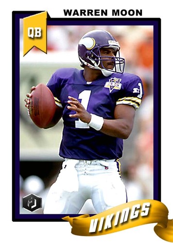 ACEO WARREN MOON MINNESOTA VIKINGS CUSTOM HAND MADE ART CARD | eBay