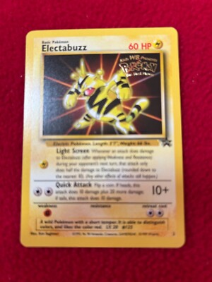 Electabuzz Black Star Promo #2 1999 WB The First Movie Pokemon Card | eBay