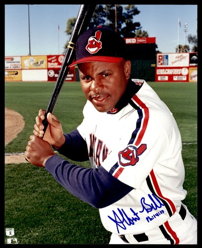 ALBERT BELLE SIGNED 8X10 INSCRIBED "PHIL 4:13" - CLEVELAND INDIANS | eBay