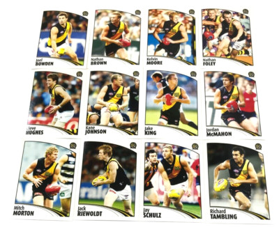 2009 SELECT AFL COLLECTABLE MINI STICKERS FULL BASE TEAM SET-RICHMOND ...