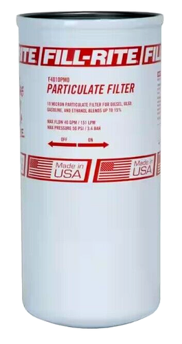 FILL-RITE F4010PM0 Particulate Filter For Diesel, Gasoline, ULSD ...