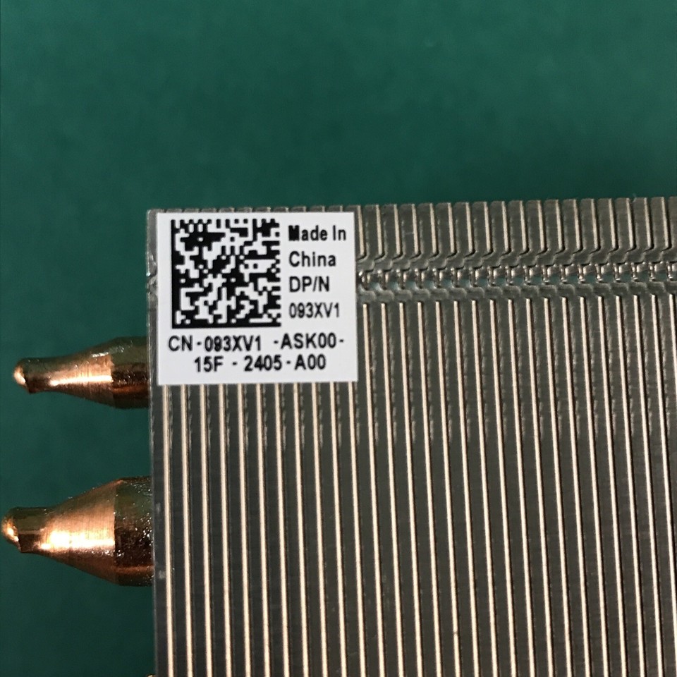 VRM & CPU Heatsink Kit for DELL Precision 3650 Tower T3650 125W CPU ...