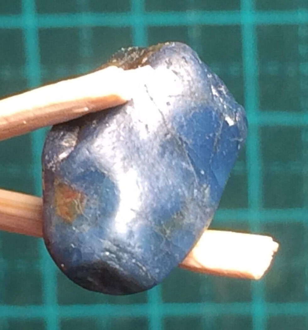 Sapphire Rough Natural Rich Blue Opaque Dog Tooth 15x8x7mm Faceting ...