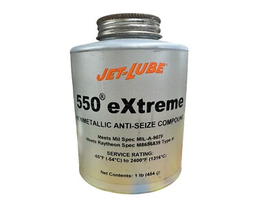 Jet-Lube High Temp. - Anti-Seize Lubricant - Pure Copper 1 LB CAN | eBay