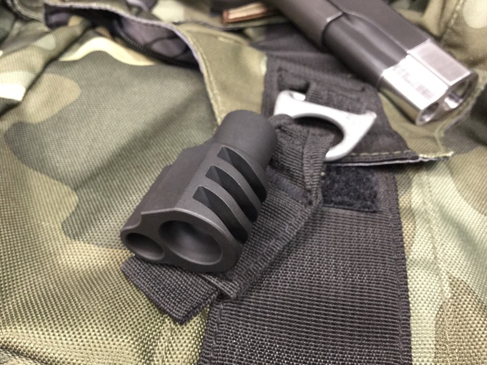 1911 .45 acp Mil-Spec muzzle brake BLACK PREDATOR compensator + FREE ...