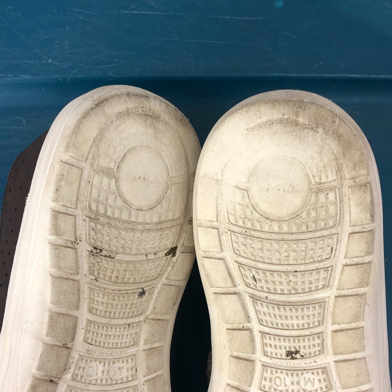 Crocs Reviva Slip On Mens Loafers 10 US Comfort Shoes Brown Mesh Upper ...