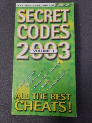 Brady Games Secret Codes 2003 Vol. 1 All The Best Cheats paperback book ...