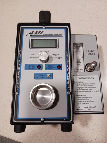 Advanced Micro Instruments AMI Trace O2 analyzer MODEL 1000S S/N 050726 ...