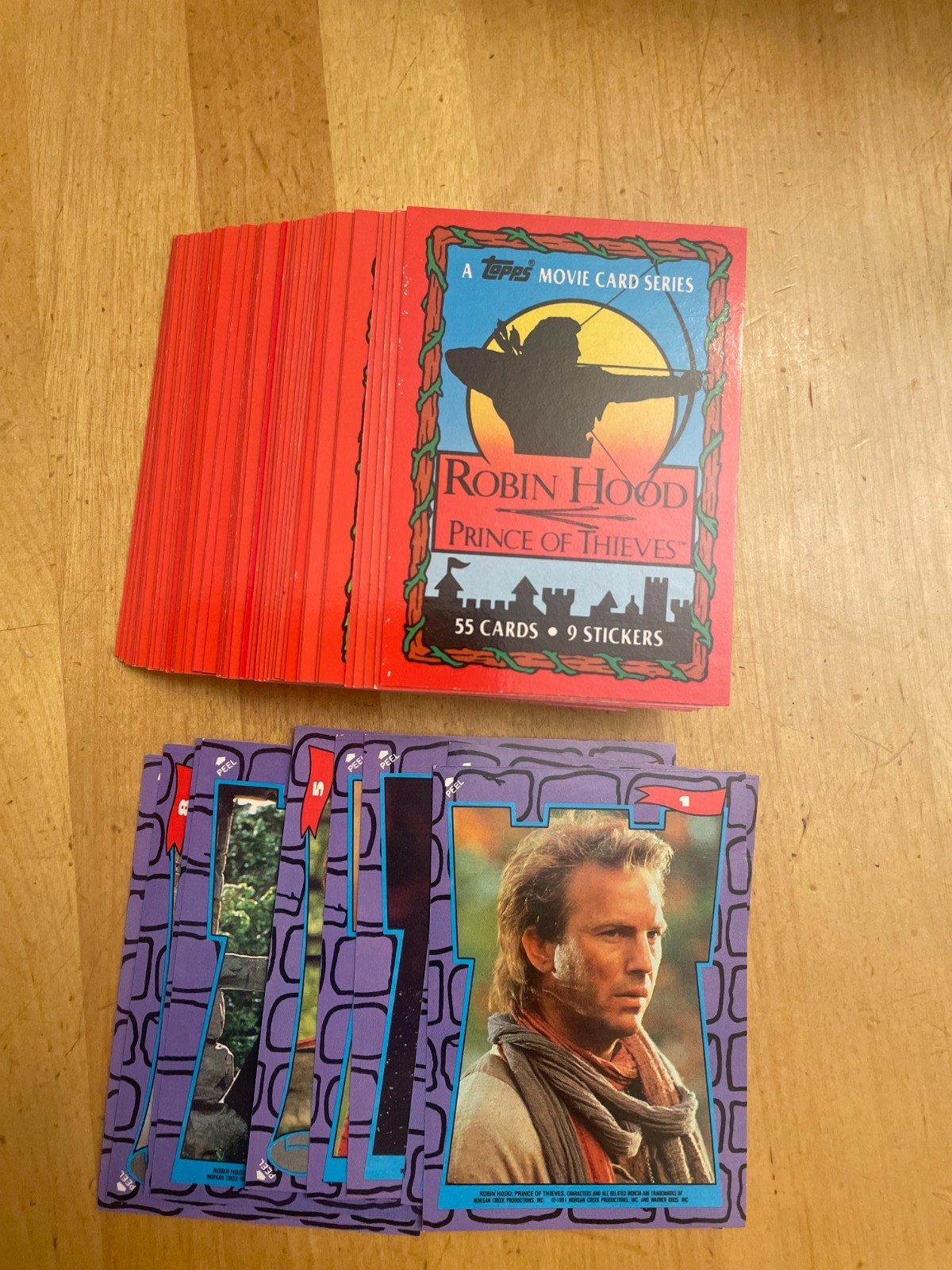 1991 TOPPS ROBIN HOOD SET + ROCKETEER SET WITH STICKERS | eBay
