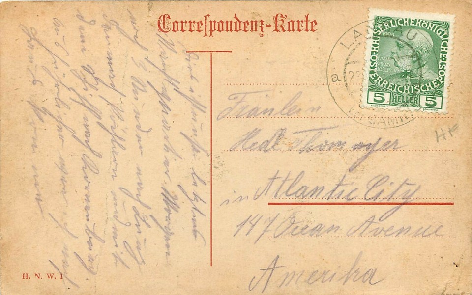 c1910 Postcard; Gruss aus Langau Austria Town/ Village View, Posted | eBay