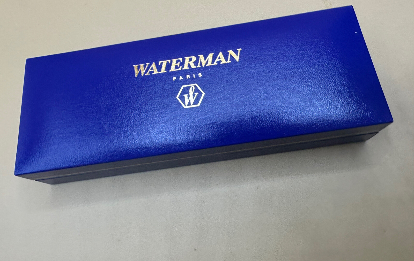 Waterman blue ball point pen with goldtone accent Paris Engraved ...
