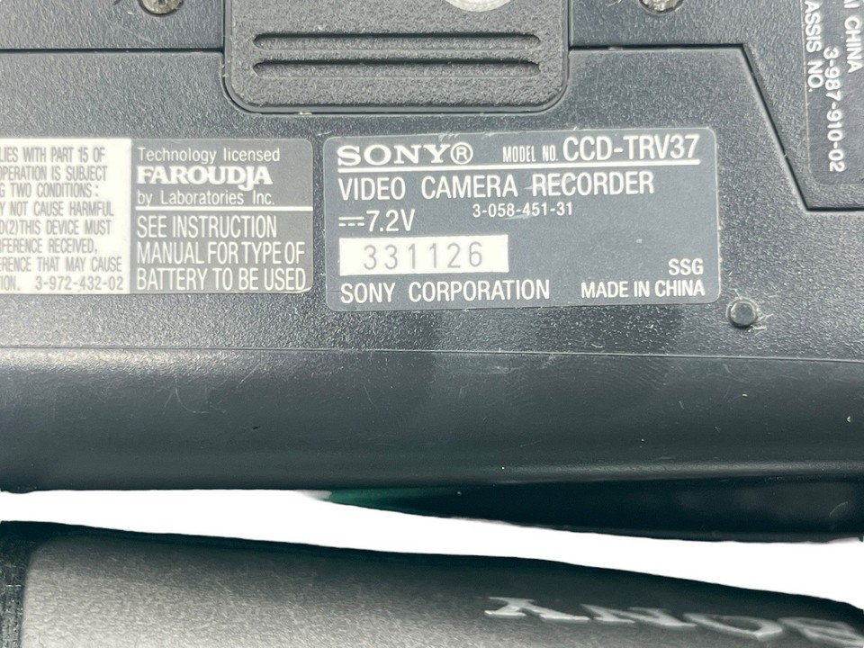 Sony Handycam CCD-TRV37 Hi8 8mm Video8 Video Camcorder | eBay