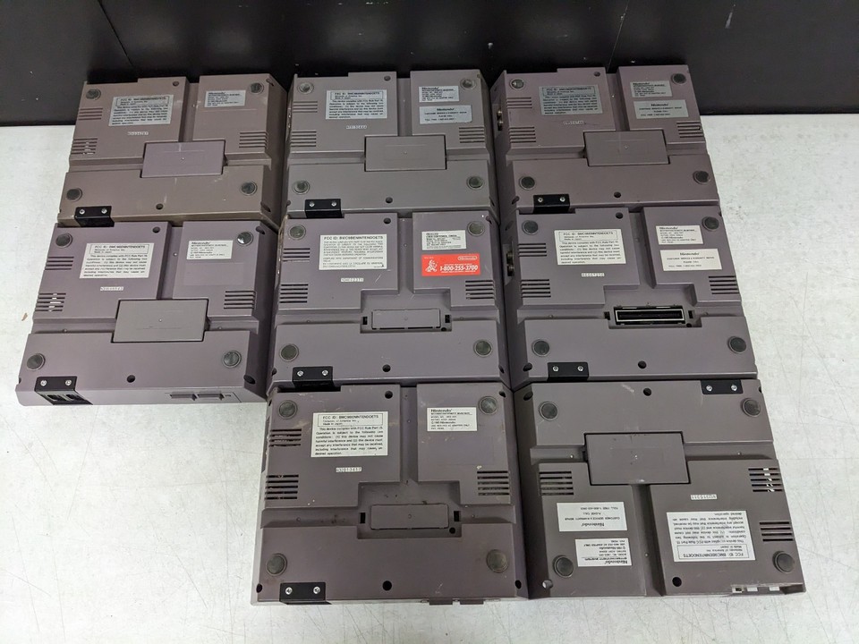 Lot of Nintendo Entertainment System NES Consoles (For Parts/Repair) | eBay