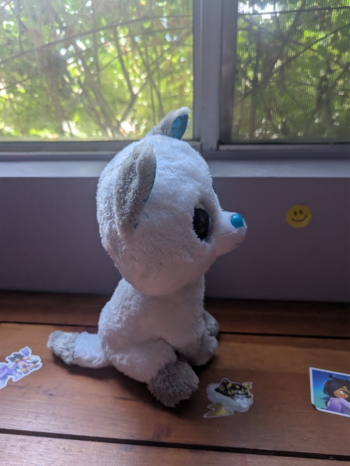 RARE TY Silk Beanie Boos 9" FROST the Arctic FOX White Blue Walgreens ...