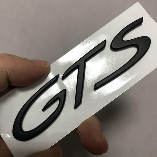 Matte Black ' GTS ' Turbo Racing Badge Emblem Car Rear Trunk Boot ...