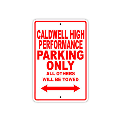 Caldwell High Performance Parking Only Boat Yacht Marina Aluminum Metal ...