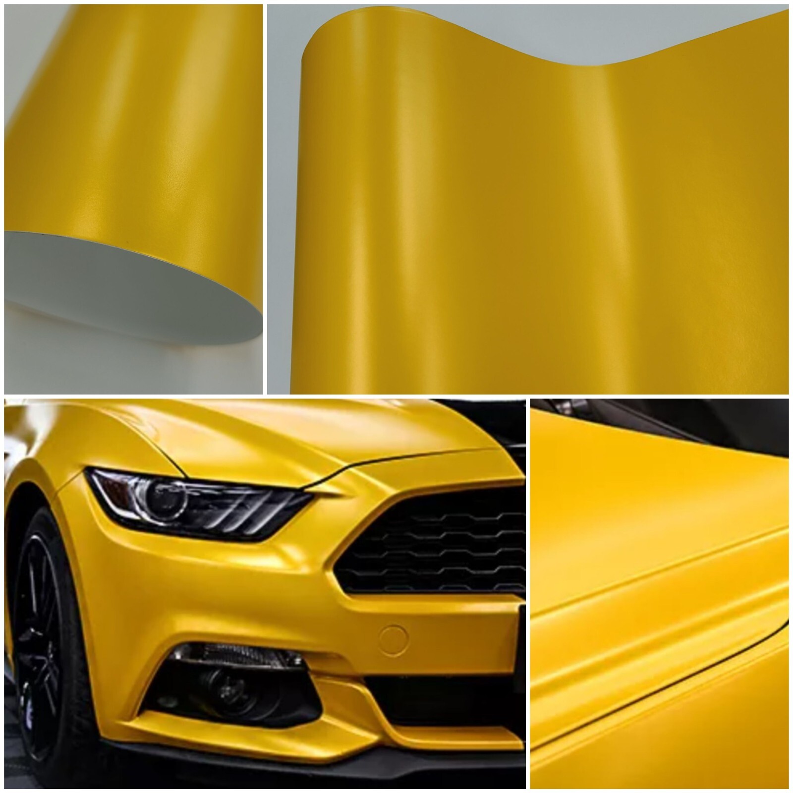 Matte Yellow Car Paint