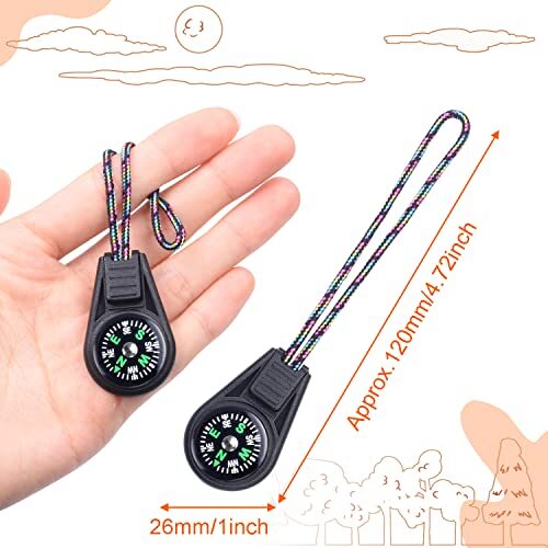 25 Pack Compass for Kids Compass Hiking, Mini Compass Survival, 10pcs ...