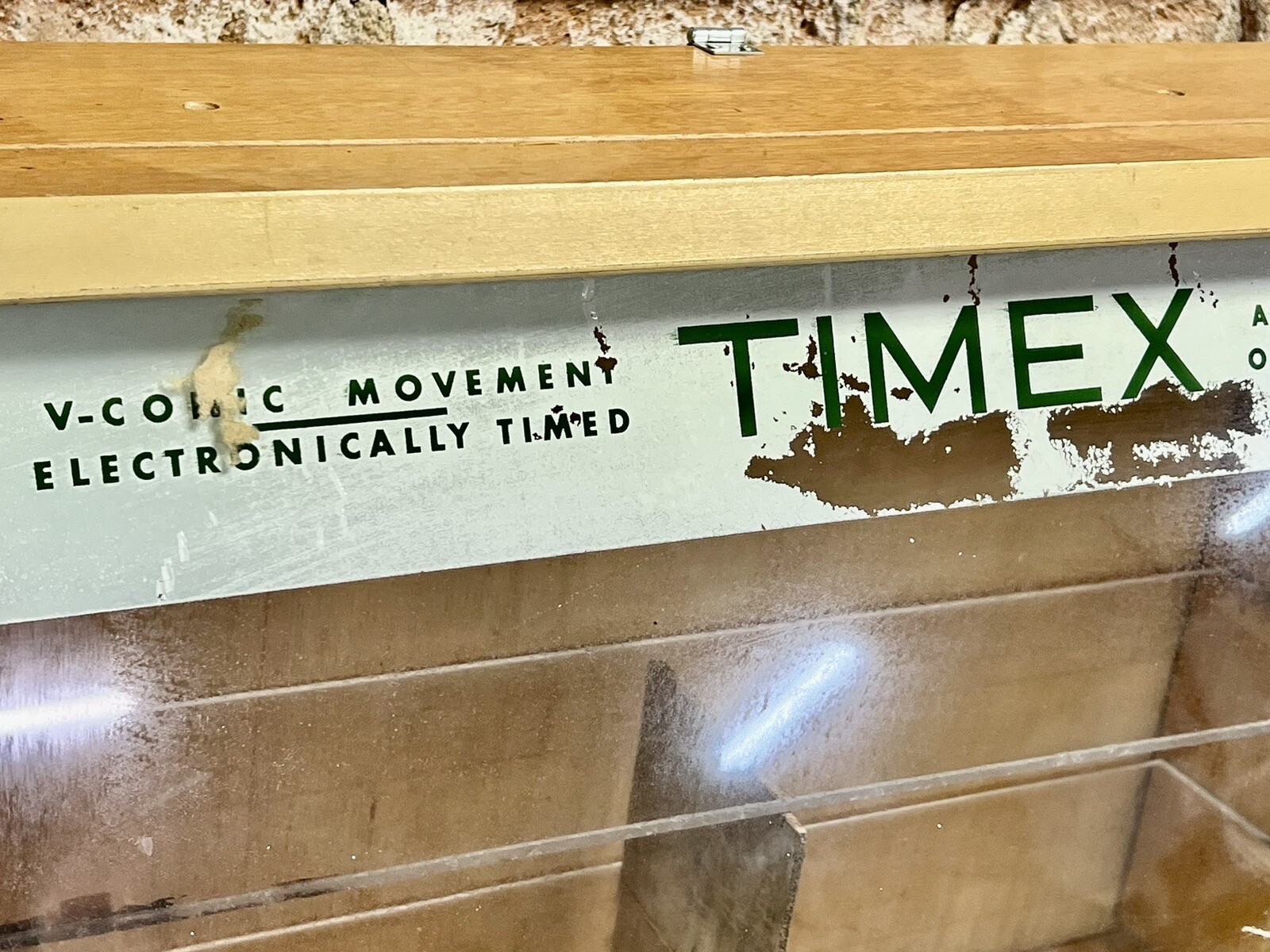 Vintage Timex V-Conic Movement Watch Display Counter Top Jewelry Store ...