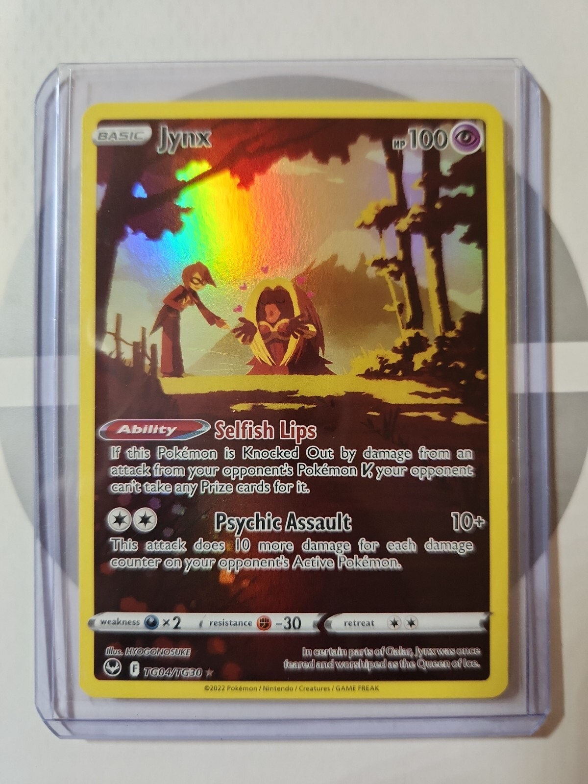 Pokemon Jynx TG04 Trainer Gallery Ultra Rare Silver Tempest + Top ...