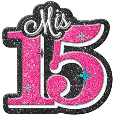 Mis Quince Anos Pink Black Modern 15th Birthday Party Plastic Sign ...