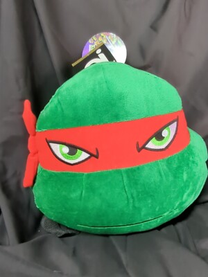TMNT Ninja Turtles Raphael Plush Backpack Kids Travel Buddy Pillow Bag ...