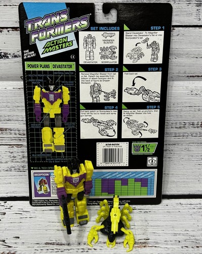 Devastator 100% Complete Action Masters 1990 Vintage Hasbro G1 ...