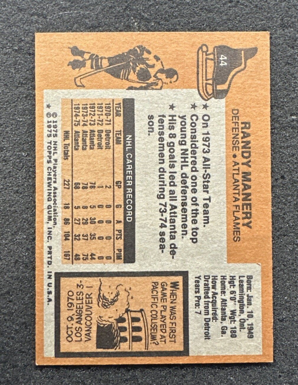 1975-76 Topps - #44 Randy Manery for sale online | eBay