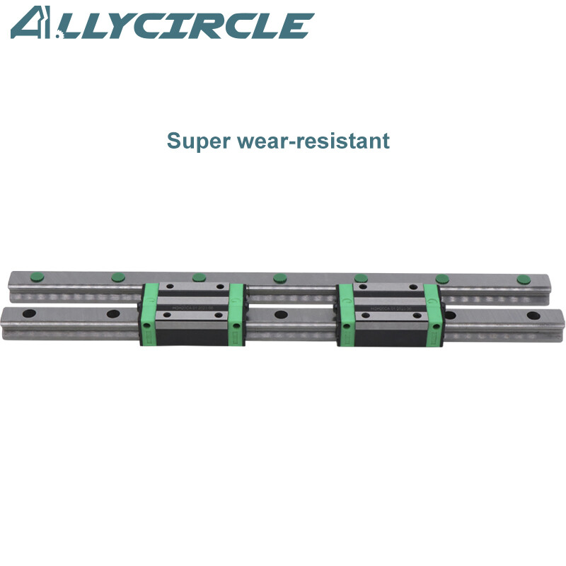 2PCS HGR20 Linear GuideWway Rail 200-2000mm Length+4PCS HGH20CA Blocks ...