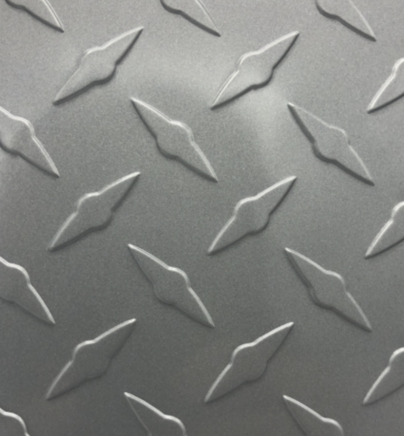 DIAMOND ALUMINUM .025" TREAD PLATE SHEET ROLLS GRAVEL GUARD 1/40 ...