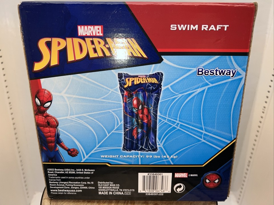 Marvel Spider-Man Swim Raft Inflatable Pool Float Bestway AWESOMENESS ...