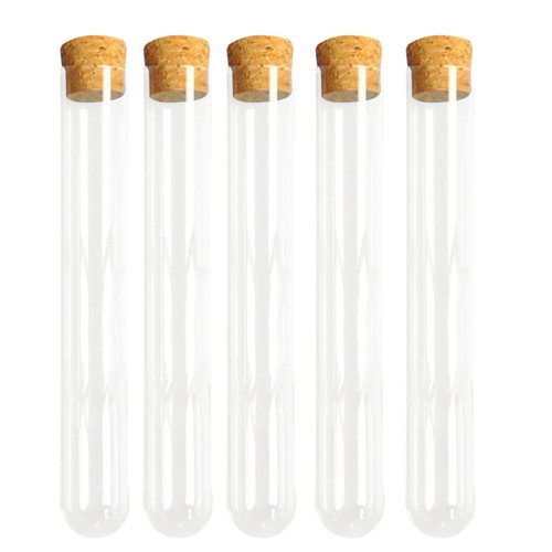 30PCS Clear Test Tubes With Cork Tops Tubes Chemistry Storage ...