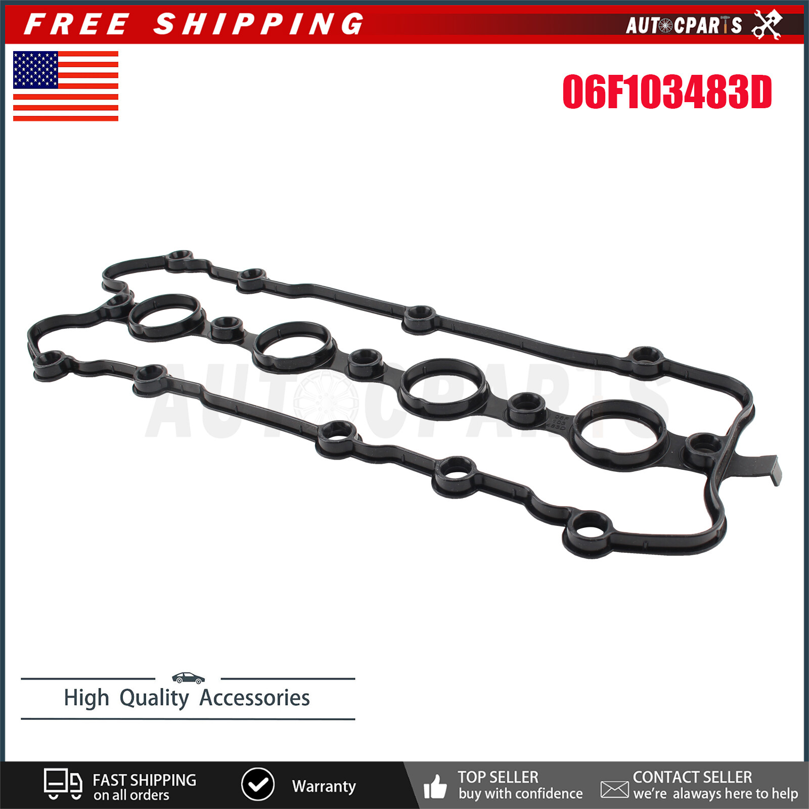 06F103483D Main Valve Cover Gasket For VW Passat Eos Golf Jetta Audi A3 ...