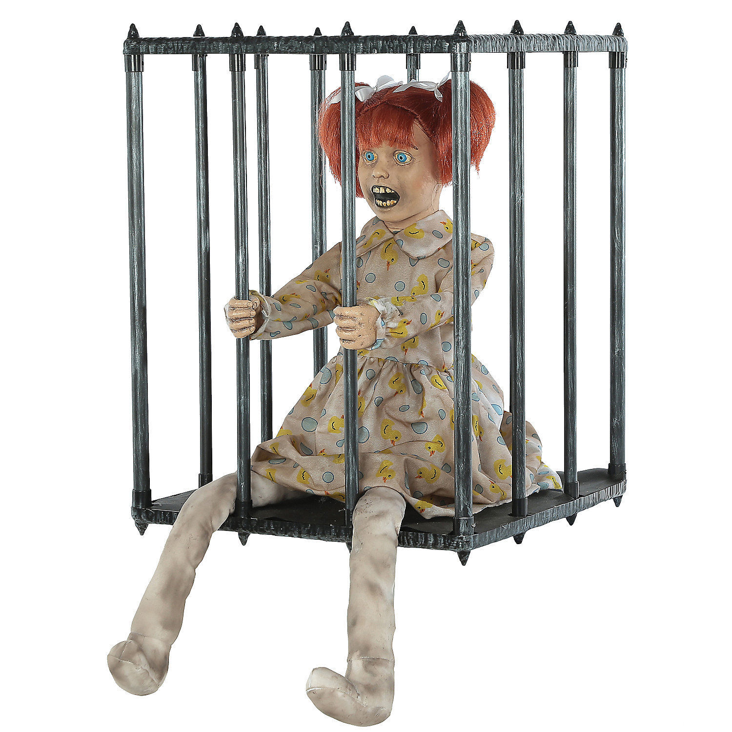 Animated Screaming Caged Kid Walk-Around Costume Accessory – Scary ...